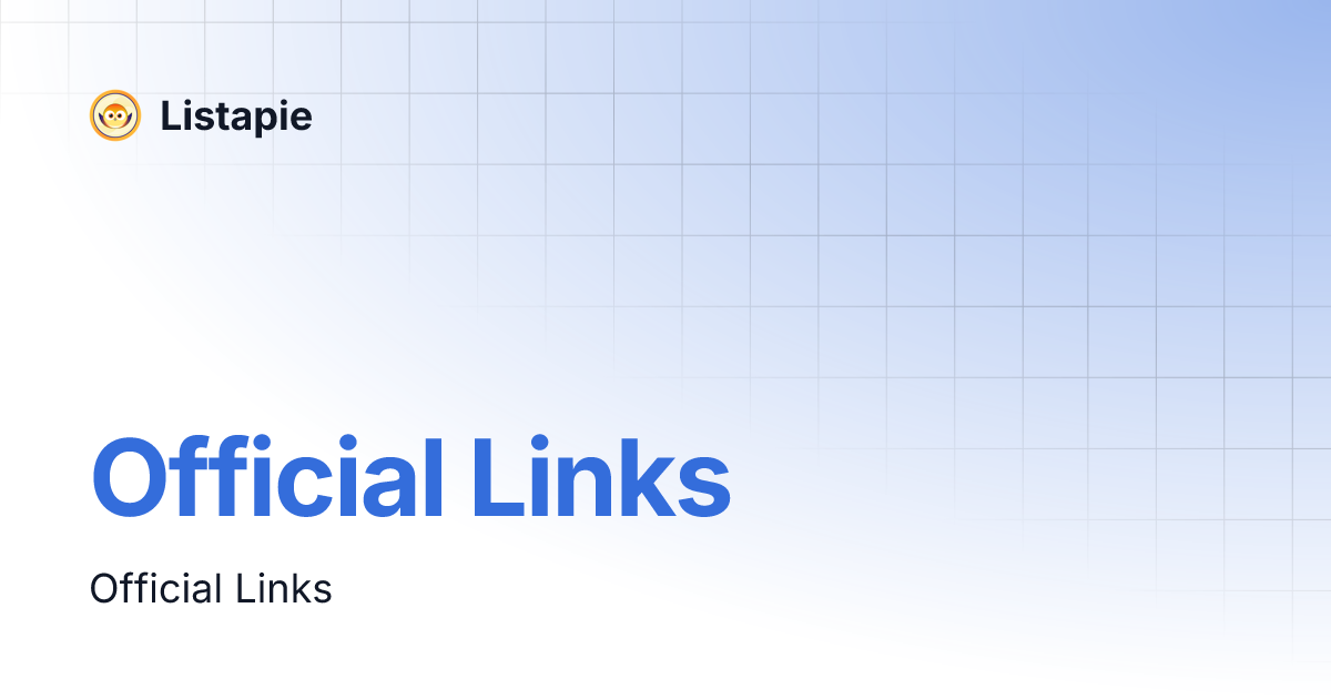Official Links | Listapie